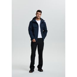 Luhta Herren Softshelljacke &raquo;HUKKALA&laquo; wasserabweisendes Obermaterial, mit Wassers&auml;ule 8000 mm blau 58