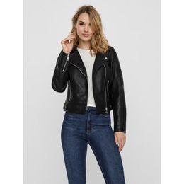 V&eacute;ro Moda Vero Moda Damen Lederimitatjacke &raquo;VMKERRI ULTRA&laquo; schwarz L