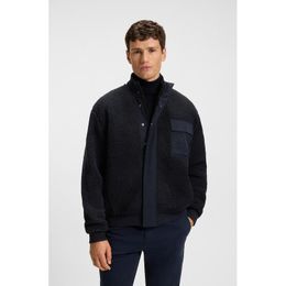 BOSS Orange Herren BOSS Orange Blouson &raquo;Ze cozysolid&laquo; Teddy Fell Fleece Kuschel Pl&uuml;sch Jacke M