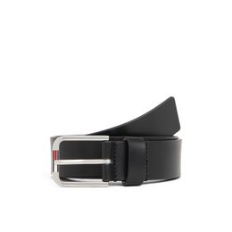 Tommy Jeans Herren Lederg&uuml;rtel &raquo;TJM AUSTIN 3,5 cm breit&laquo; 3,5 cm, glattes Finish, quadratische Schnalle schwarz 110