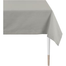 Apelt Tischdecke &raquo;4362 Rips - UNI&laquo; Wasser- und Schmutzabweisend grau Baumwolle, Polyester B/L: 45cm x 135cm, 1 Stk., rechteckig
