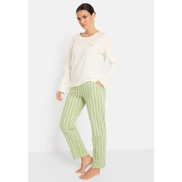 Lscn By Lascana Damen LSCN by LASCANA Schlafanzug 2 mit Front- und Back-Print 32/34