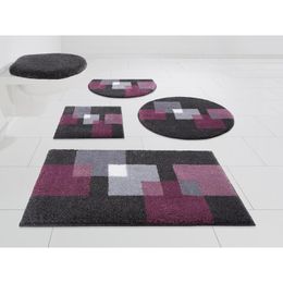 Grund Badematte &raquo;Paxos&laquo; H&ouml;he 20 mm rutschhemmend beschichtet fu&szlig;bodenheizungsgeeignet strapazierf&auml;hig geometrisches Design, modern, flauschig, softer Flor, 