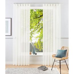 OTTO home Gardine &raquo;XANA&laquo; Schlaufen 1 Stk. tlg. Bestseller, einfarbig, 1 Schal, pflegeleicht, preiswert! beige Voile, Polyester 225cm, Schlaufen, 145cm