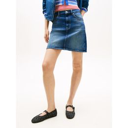 Tommy Jeans Damen Jeansrock &raquo;MOM UH SKIRT BJ8155&laquo; mit hohem Bund, Mini-L&auml;nge XS (34)