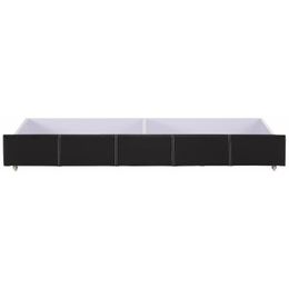 OTTO home Bettschubkasten &raquo;Maja&laquo; mit zwei Innenf&auml;cher Aufteilung, f&uuml;r viel Stauraum, Breite 190 cm braun Holzwerkstoff, Kunstleder B/H/T: 190cm x 23cm