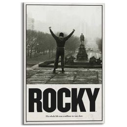 Reinders Deco-Panel &raquo;Rocky - Rocky Balboa&laquo; Teenager Zimmer - Schwarz-Wei&szlig; - MDF - Film und Fernsehen - 60x90 cm schwarz-wei&szlig; B/H/T: 60cm x 90cm x 2cm