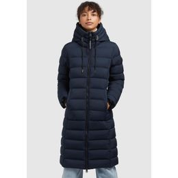 Khujo Damen Khujo Steppmantel &raquo;AETHE&laquo; Taschenbeutel aus Fleece blau XL (42)