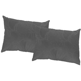 WIRTH Dekokissen &raquo;Janine&laquo; Kissenh&uuml;lle ohne F&uuml;llung, 2 St&uuml;ck schwarz Polyester B/L: 40cm x 60cm, 2 Stk.