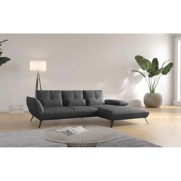 OTTO home Ecksofa &raquo;Mikado L-Form&laquo; inkl. Sitztiefenverstellung und Armteilverstellung grau 95% Polyester 5% Polyamid B/H/T: 276cm x 88cm x 183cm, 