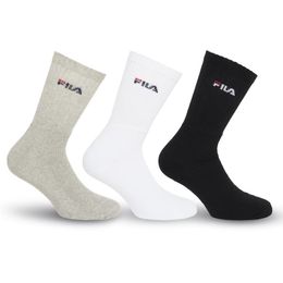 Fila Damen Tennissocken &raquo;UNISEX CREW TENNIS FULL TERRY SOCKS&laquo; 3 Stk. tlg. mit dezentem Logoschriftzug blau 39-42