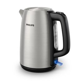 Philips Wasserkocher &raquo;HD9351/90 Viva Collection&laquo; 1,7 l 2200 W mit extra gro&szlig;er Einf&uuml;ll&ouml;ffnung, Mikro-Sieb-Filter, aus Edelstahl grau Einheitsgr&ouml;&szlig;e 