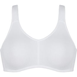 Naturana Damen Soft-BH &raquo;Cotton&laquo; 1 Stk. verstellbare Tr&auml;ger, elastisch, bequem, basic, Baumwollmix wei&szlig; 90, Cup D