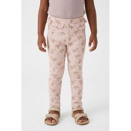 Lil' Atelier M&auml;dchen Leggings &raquo;NMFGAVO EFI SLIM LEGGING LIL NOOS&laquo; weiche Jersey Rippqualit&auml;t rosa 110, N-Gr