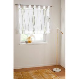 OTTO home Raffrollo &raquo;Dimona&laquo; mit Schlaufen Transparent, Voile, Polyester beige Voile, Obermaterial: 100% Polyester 140cm, Schlaufen, 45cm
