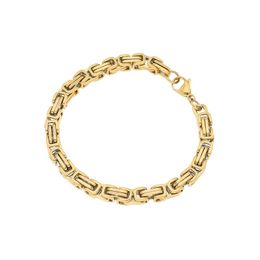 Firetti Herren Edelstahlarmband &raquo;Schmuck Geschenk K&ouml;nigskettengliederung, 6,7 mm&laquo; gold 21, Edelstahl