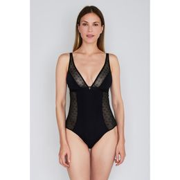 JOOP! Damen JOOP! Body &raquo;Elegance&laquo; in regul&auml;rer Passform, mit Logo-Mesh-Spitze schwarz 34, N-Gr
