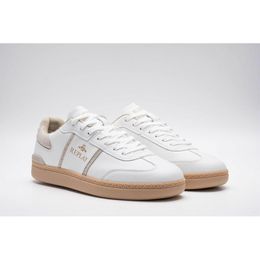 Replay Herren Sneaker Schn&uuml;rschuh, Halbschuh, Basketsneaker mit gepolstertem Schaftrand wei&szlig; 44