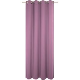 WIRTH Vorhang &raquo;Newbury&laquo; &Ouml;sen 1 Stk. tlg. lila Jacquard, Baumwolle, Polyester 145cm, &Ouml;sen, 130cm