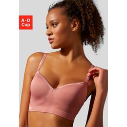 active by Lascana LASCANA ACTIVE Sport-BH mit B&uuml;gel und eingearbeiteten Push-up-Kissen rosa 75, Cup B Sport-BH