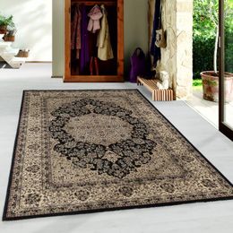 Ayyildiz Teppiche Teppich &raquo;KASHMIR 2608&laquo; rechteckig 10 mm H&ouml;he Orient Optik, pflegeleicht, robuster Kurzflor, Wohnzimmer schwarz Polypropylen (PP) B : 200cm 1 Stk., 
