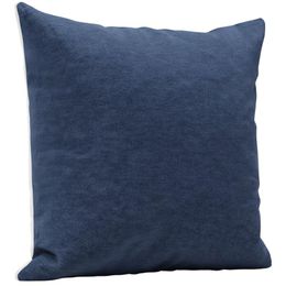 Kissenbezug &raquo;Flanell Baumwolle Kopfkissenbezug - Premium Kissenbezug&laquo; Gr&ouml;&szlig;e 80x80, 40x80 und 70x90 cm; versteckter Rei&szlig;verschluss blau Flanell, 
