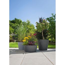 Scheurich Blumentopf &raquo;40/239 C-CONE BOWL&laquo; schwarz B/H/T: 39cm x 17,5cm x 39cm