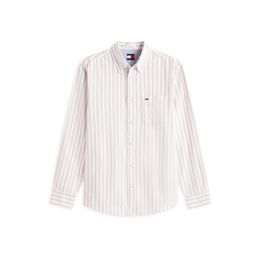 Tommy Jeans Button Up Shirt male size XXL Ecru / Rose