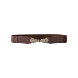 bonprix Damen bonprix Stretchg&uuml;rtel 1 Stk. mit wundersch&ouml;nem Metall-Verschluss braun 115