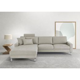 3C Candy Ecksofa &raquo;Lecce, wahlweise PUR-Schaumstoff oder Tonnentaschenfederkern&laquo; Bett im 2,5-Sitzer, teilmotorische Schlaffunktion im Longchair, L-Form