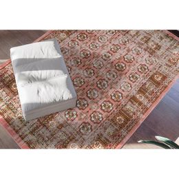me gusta Teppich &raquo;Ariya 625&laquo; rechteckig 6 mm H&ouml;he Flachflor, gekettelt, Wohnzimmer rot Polypropylen (PP) B : 120cm 1 Stk., 6mm, L: 170cm