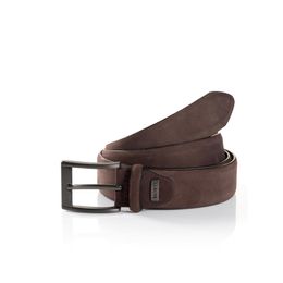 MONTI Herren MONTI Lederg&uuml;rtel &raquo;MAASTRICHT&laquo; matt, weich, elegant, casual braun 95