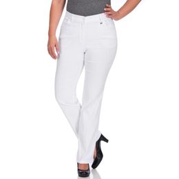 KjBRAND Damen KjBRAND 5-Pocket-Hose &raquo;Betty Bengaline&laquo; in bequemer Form wei&szlig; 50 (25), K-Gr