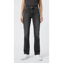 MAC Damen MAC Straight-Jeans &raquo;MACMELANIE&laquo; Sportives Naht-Detail am Tascheneingriff schwarz 38, L&auml;nge 32