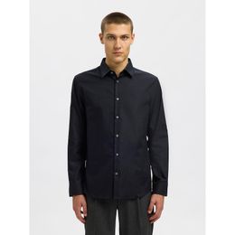 Selected Herren Selected Langarmhemd &raquo;SLHSLIMCLARK SHIRT LS NOOS&laquo; schwarz S, N-Gr