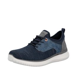 Rieker Herren Slip-On Sneaker Slipper, Halbschuh, Freizeitschuh, Sneaker zum Schlupfen blau 46