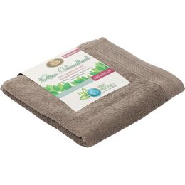 G&ouml;zze Handt&uuml;cher &raquo;Uni Recycelt&laquo; im Set, Uni Farben, 100% recycelten Materialien grau Frottier, Obermaterial: 65% Baumwolle, 35% Polyester B/L: 50cmx100cm, 2