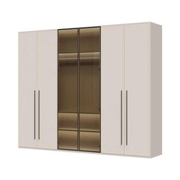 OTTO home Dreht&uuml;renschrank &raquo;Opera Parsol-Glast&uuml;ren, LED-Innenbeleuchtung, mit und ohne Kranz&laquo; Glast&uuml;ren, UV-Lack, LED-Innenbeleuchtung, Soft-Close-
