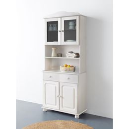 OTTO home Buffet &raquo;Mette&laquo; 2 Stk. tlg. Mit grosser Schublade und viel Stauraum hinter 4 T&uuml;ren, H&ouml;he 181cm wei&szlig; B/H/T: 80cm x 181cm x 34cm, Schubladen: 2