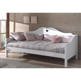 Vipack Kinderbett &raquo;Amori&laquo; Made in Europe, Einzelbett, Kinderbett wei&szlig; Beschl&auml;ge aus Metall Liegefl&auml;che L&auml;nge B: 200cm x 90cm, H&ouml;he Bett: 95cm H&ouml;he Fu&szlig;teil: 