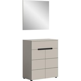 Home Affaire Garderoben-Set &raquo;REHAT, TOPSELLER!, 2-teilig, Breite 80cm, individuell erweiterbar&laquo; Set, bestehend aus: Garderobenspiegel und Schuhkommode
