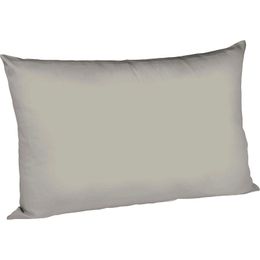 Fleuresse Kissenbez&uuml;ge &raquo;Colours&laquo; edler, b&uuml;gelfreier Interlock-Jersey aus 100% Baumwolle grau Interlock-Jersey, Obermaterial: 100% Baumwolle B/L: 40cm 