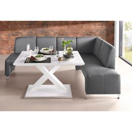 exxpo - sofa fashion Eckbank &raquo;Intenso, viele Bezugsstoffe Cord, Struktur 243/158 cm (B/T)&laquo; hohe Bodenfreiheit, frei im Raum stellbar, hoher 