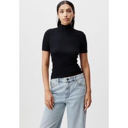 Leger Damen LeGer T-Shirt &raquo;Larina, LeGer by Lena Gercke&laquo; figurbetont, Stehkragen schwarz 40