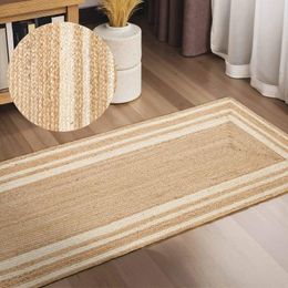 Hanse Home Teppich &raquo;Looma Juteteppich&laquo; rechteckig 7 mm H&ouml;he Handgewebt, Jute Naturteppich, Boho, Wohnzimmer, Schlafzimmer Jute B : 80cm 1 Stk., 7mm, L