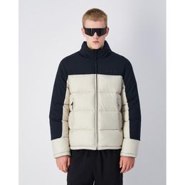 Champion Herren Winterjacke mit Kapuze mit Kapuze, aus Polyamid grau S