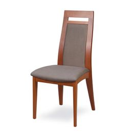 Home Affaire Esszimmerstuhl &raquo;CLIO&laquo; () 2 Stk.Stuhl mit wasserabweisender Stoff braun Massivholz B/H/T: 48cm x 101cm x 58cm, 2 Stk.