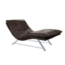 W.Schillig Relaxliege &raquo;daily dreams&laquo; in Waffelkissen-Optik, wahlweise mit Motor, Kufengestell, in 2 Breiten braun Stoff S37 (100% Polyester) B/H/T: 