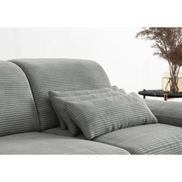 Sit & More sit&more Sofakissen &raquo;Cabana&laquo; wahlweise 2er- oder 3er-Nierenkissen-Set silber 100% Polyester B/H/T: 65cm x 25cm x 10cm, Breitcord, 3er-Set