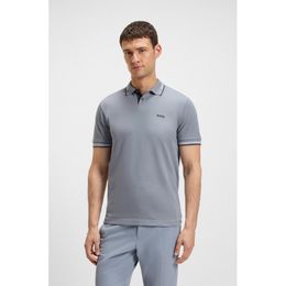 BOSS Green Herren BOSS Green Poloshirt &raquo;Paul Slim Fit Stretch-Baumwoll-Pique&laquo; mit Polokragen grau 3XL